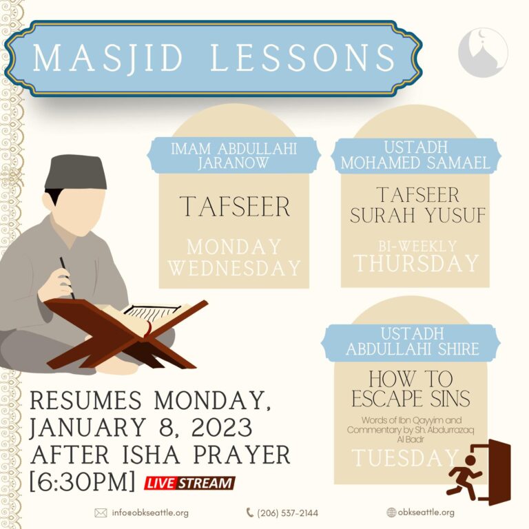 OBK Seattle – Omar Bin Al-Khattab Islamic Center